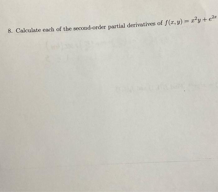 solved-8-calculate-each-of-the-second-order-partial-chegg
