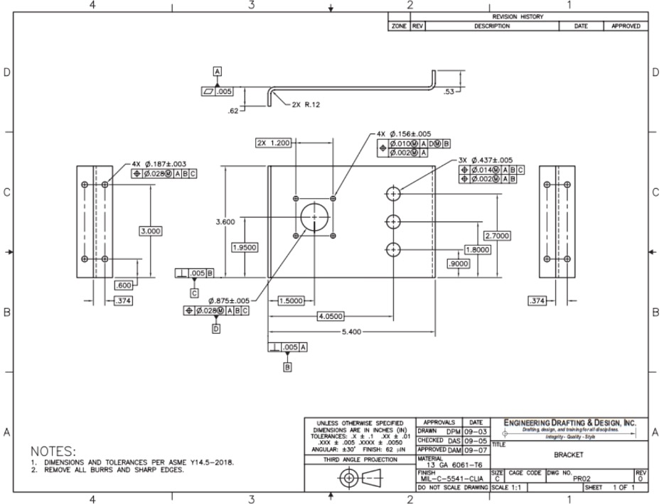 Solved Refer to the print of the BRACKET found on page | Chegg.com