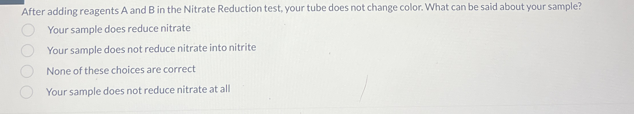 High Quality SOLUTION After adding reagents A and B ﻿in the Nitrate ...
