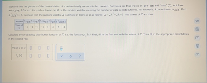 Solved Suppose that the genders of the three children of a | Chegg.com