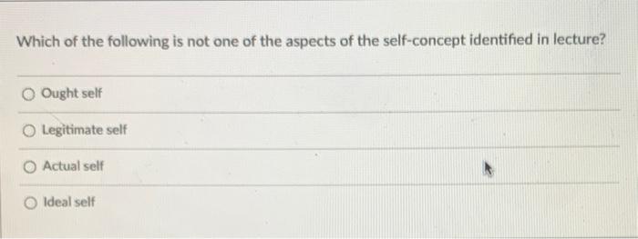 Solved Which of the following is not one of the aspects of | Chegg.com