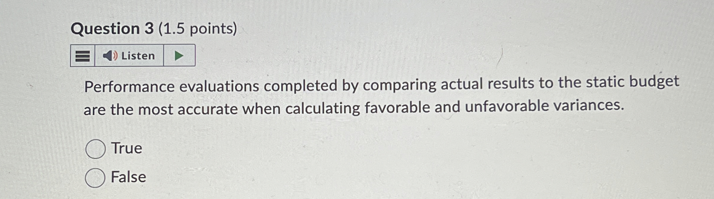 Solved Question 3 (1.5 ﻿points) Performance evaluations | Chegg.com