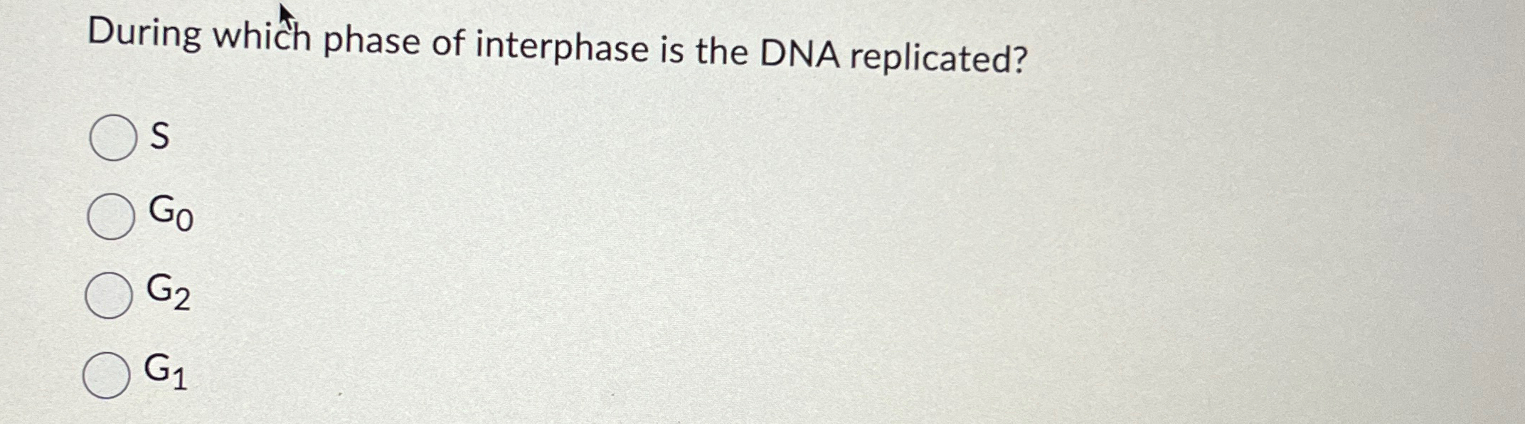 Solved During which phase of interphase is the DNA | Chegg.com