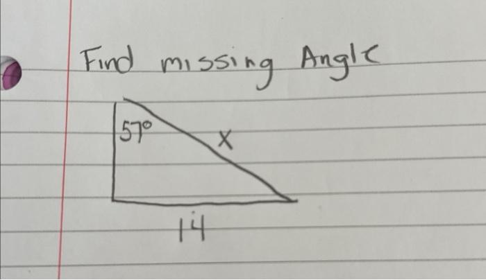 Solved Find missing Angle | Chegg.com