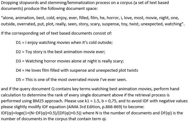 Solved Dropping stopwords and stemming/lemmatization process | Chegg.com