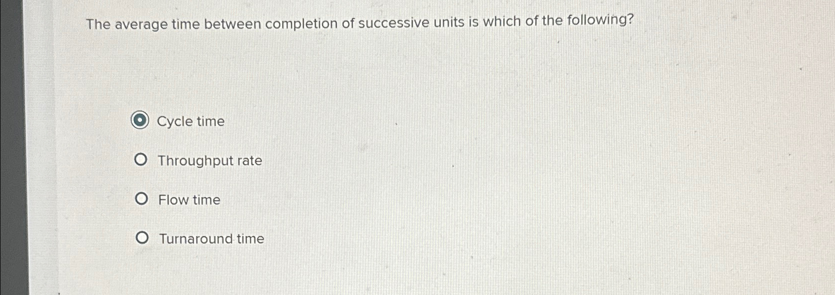Solved The average time between completion of successive | Chegg.com