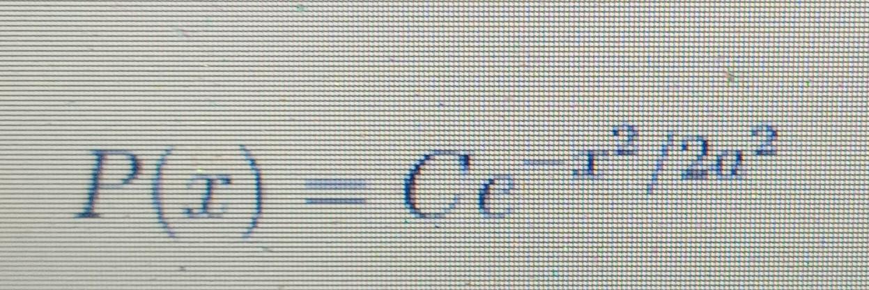 Solved consider the Gaussian probability distribution given | Chegg.com