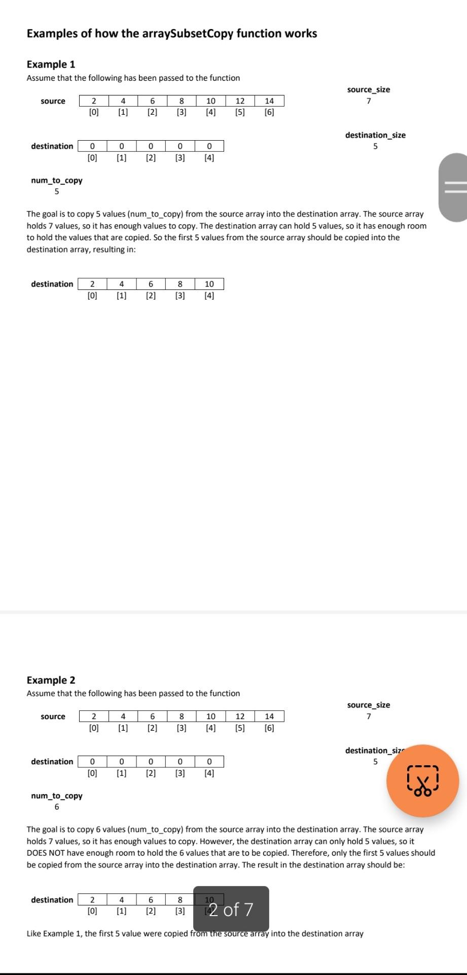 Solved Subset Array Copy Overview For this daily, write a | Chegg.com
