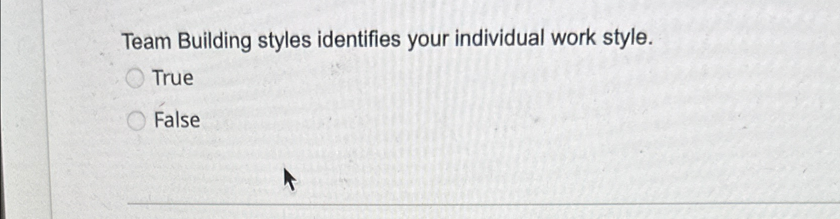 Solved Team Building styles identifies your individual work | Chegg.com