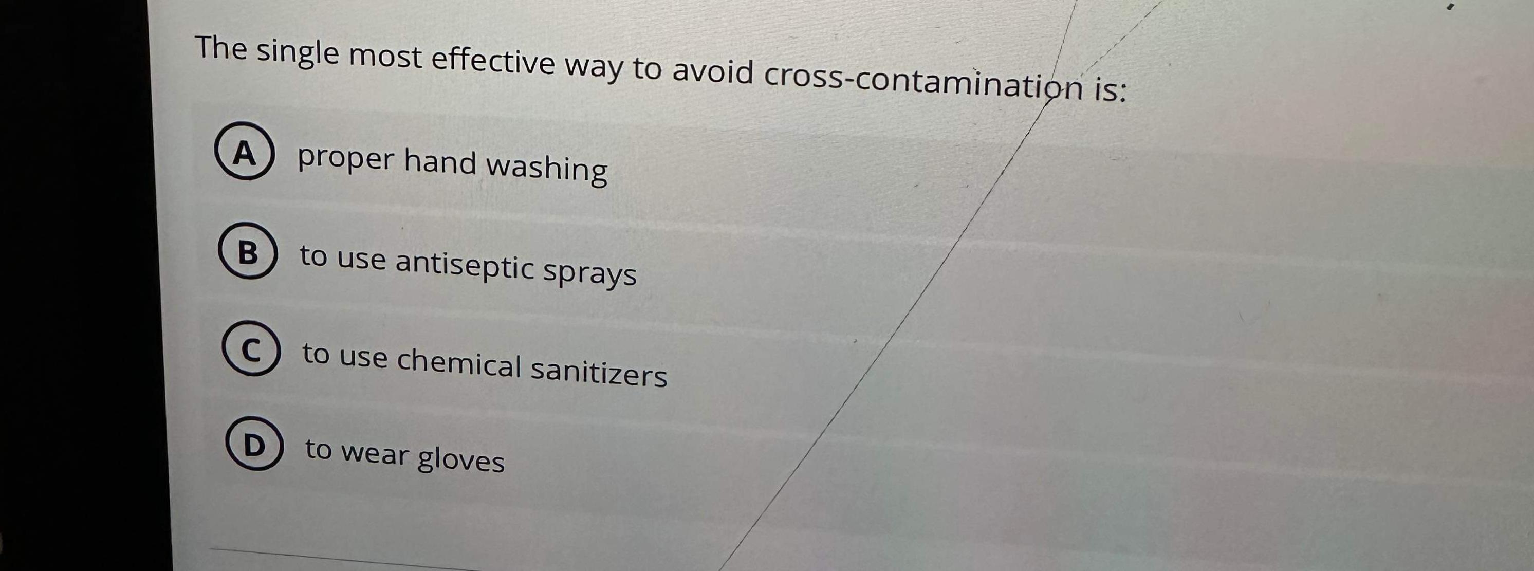 Solved The single most effective way to avoid | Chegg.com