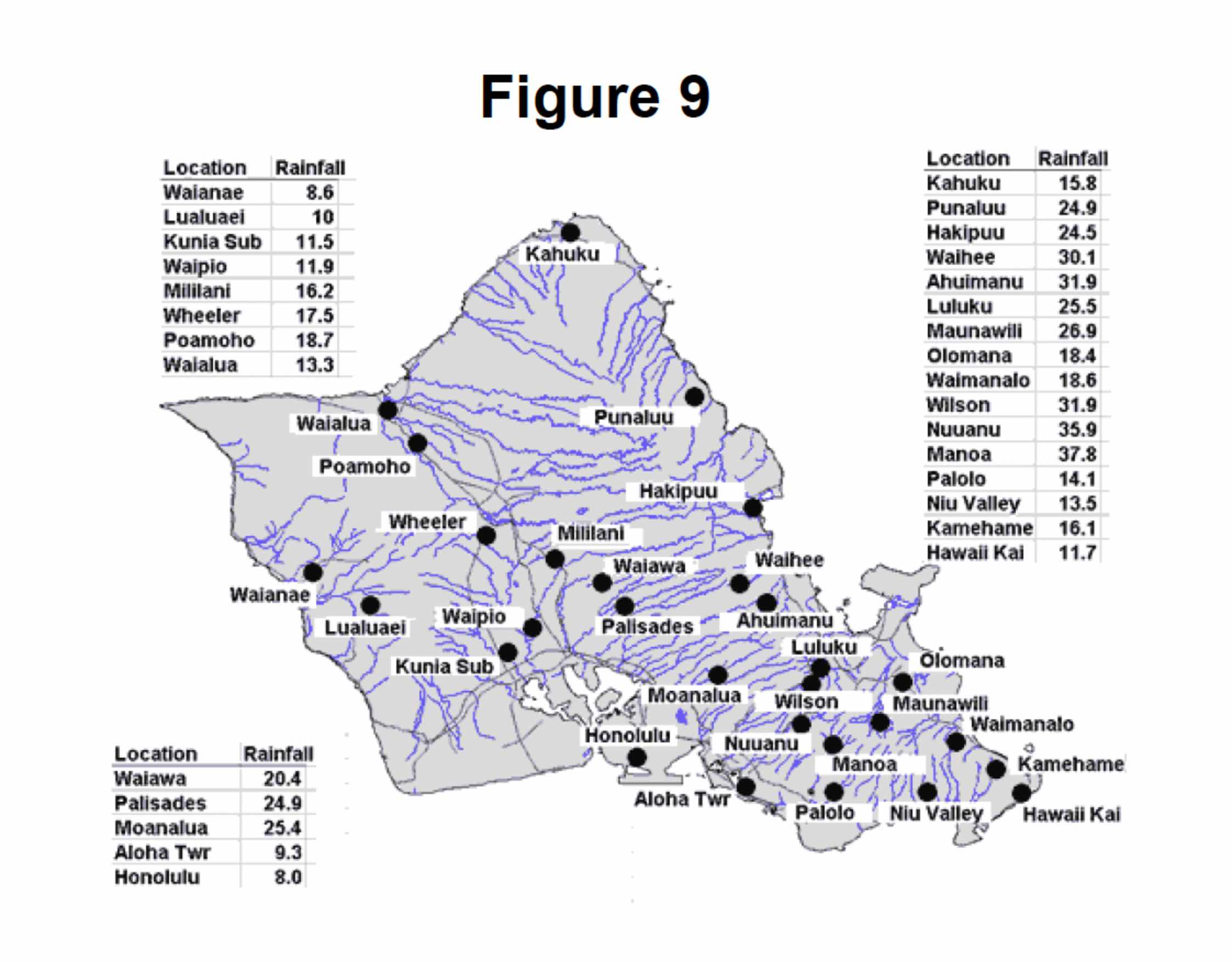Solved Look at the map showing the annual rainfall levels | Chegg.com