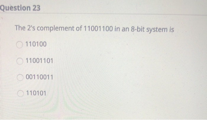 Solved Question 18 The Decimal Value Of Binary 1100 In A