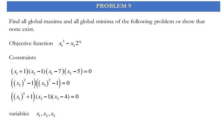 Solved Find All Global Maxima And All Global Minima Of The