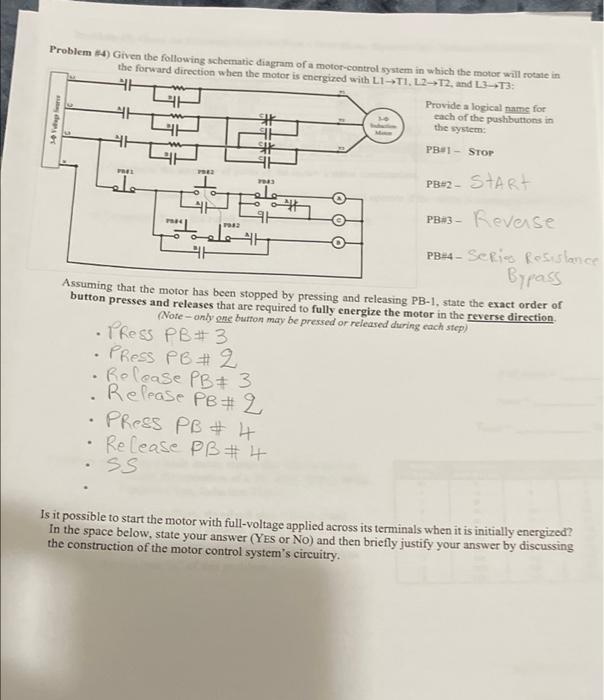 Solved Problem 14) Given the following schematic diagram of | Chegg.com