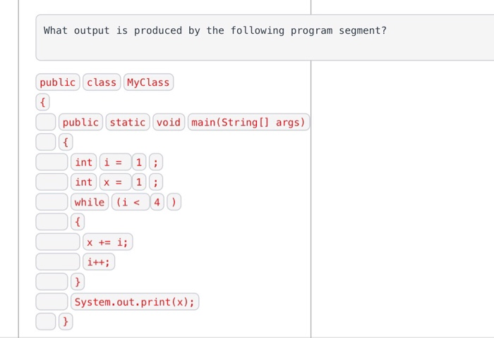 Solved What output is produced by the following program | Chegg.com