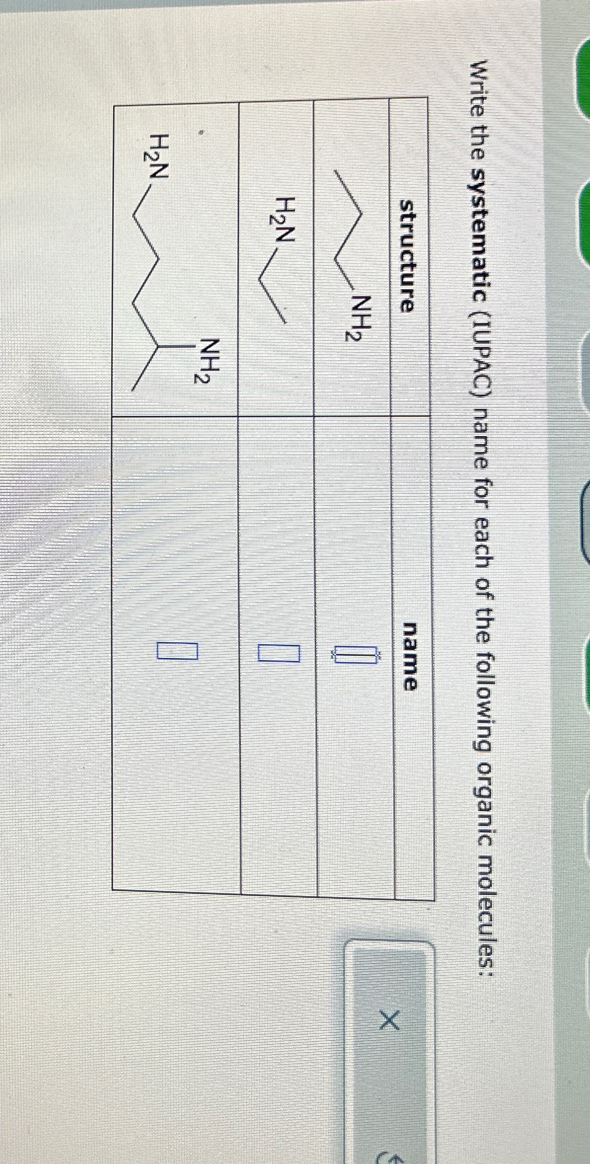 Solved Write The Systematic Iupac ﻿name For Each Of The
