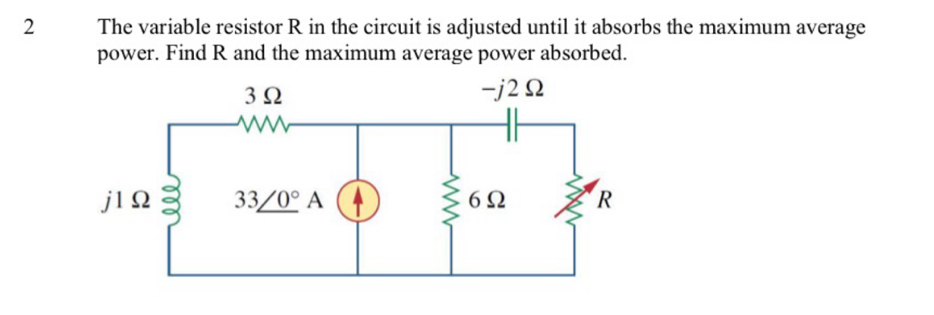2 ﻿The variable resistor R in the circuit is adjusted | Chegg.com