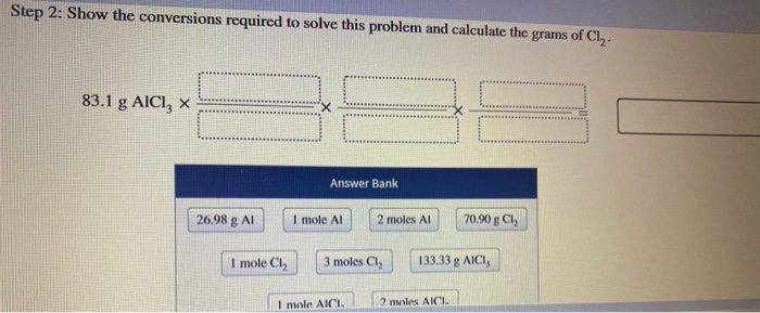 Solved How many grams or Cl2 are needed to form 83.1 g or | Chegg.com