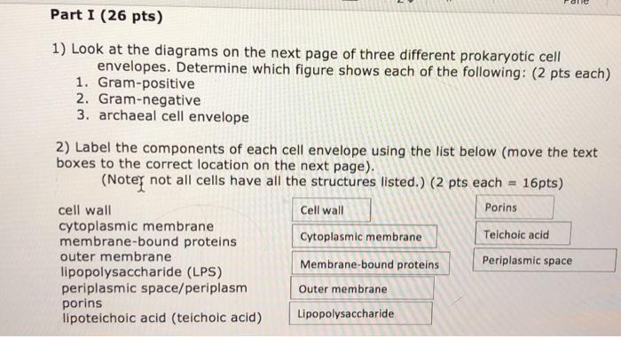 Solved Part I (26 pts) 1) Look at the diagrams on the next | Chegg.com