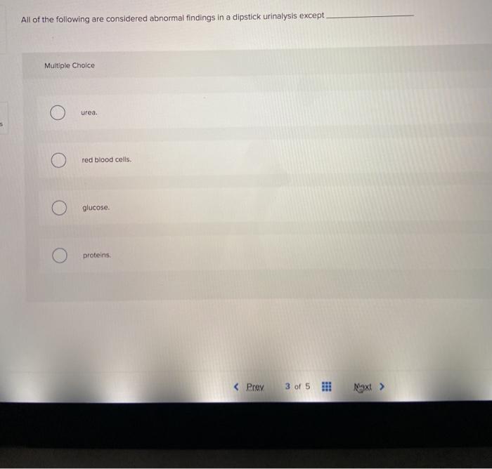 Solved All of the following are considered abnormal findings | Chegg.com