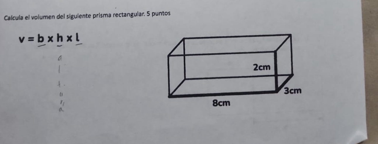 Solved Calcula el volumen del siguiente prisma rectangular. | Chegg.com