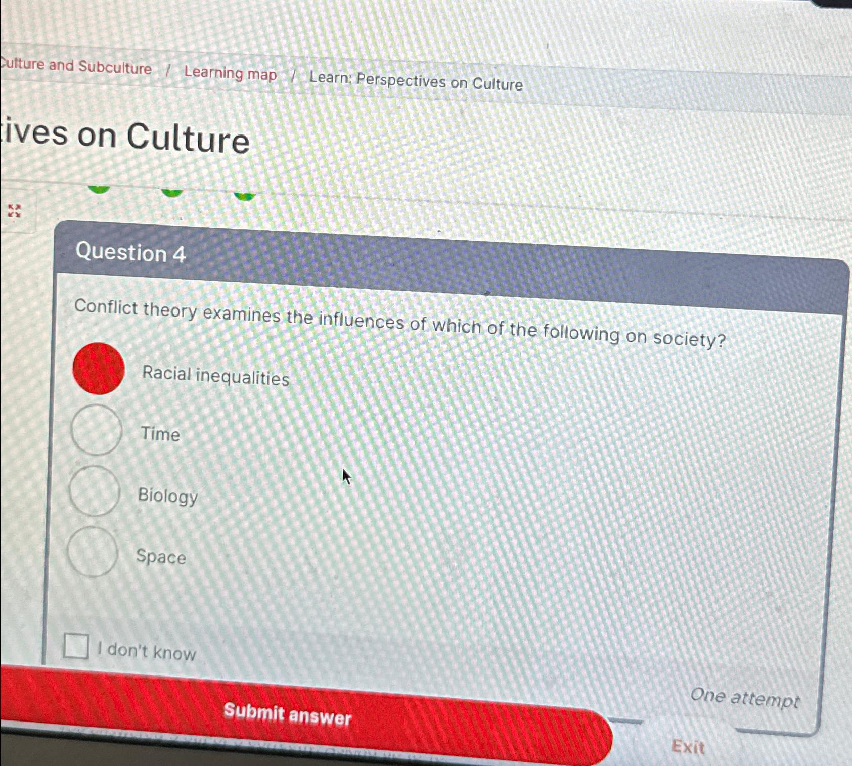 Solved Culture and SubcultureLearning mapLearn: Perspectives | Chegg.com