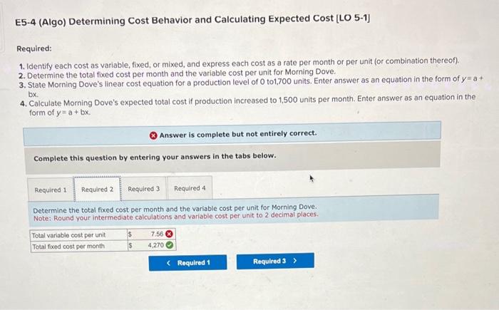 Required information E5-4 and E5-5 [LO 5-1, 5-5] [The | Chegg.com