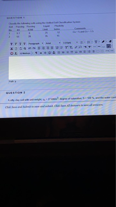 Solved Classity the following to using the Unified Soll | Chegg.com
