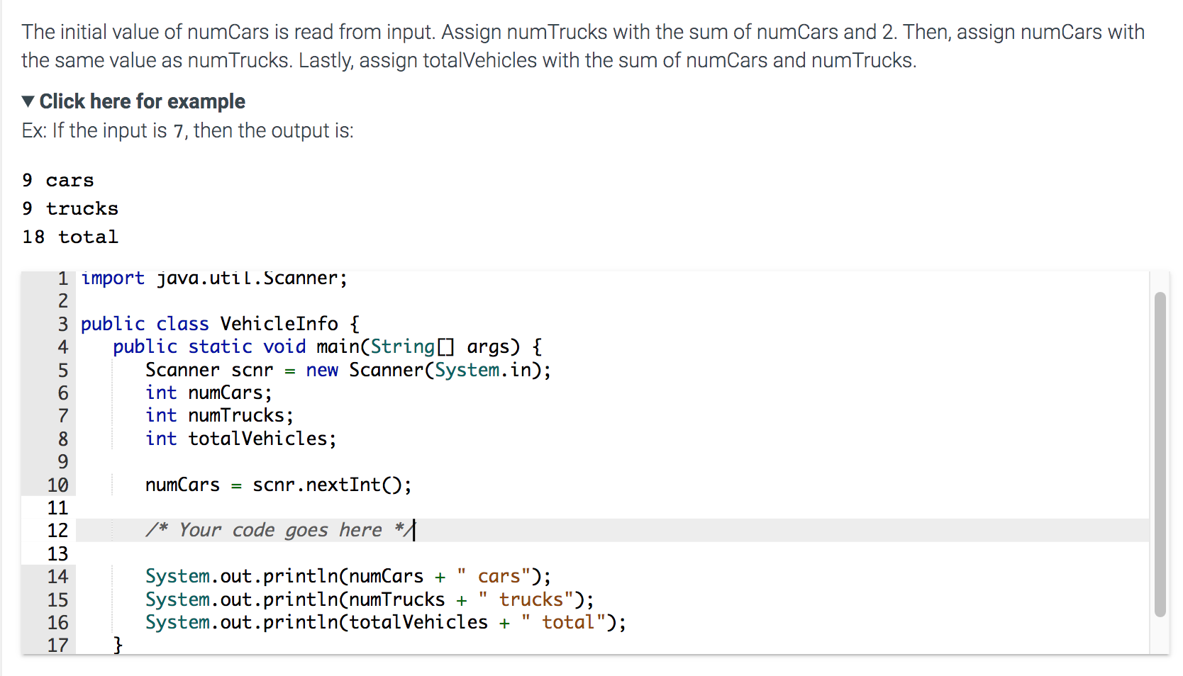 Solved The initial value of numCars is read from input. | Chegg.com Solved The initial value of numCars is read from input. | Chegg.com