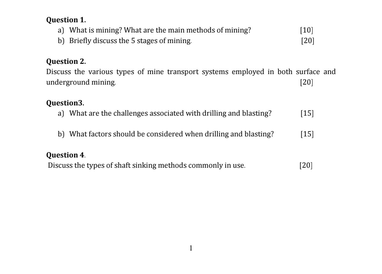 Solved Question 1.a) ﻿What is mining? What are the main | Chegg.com