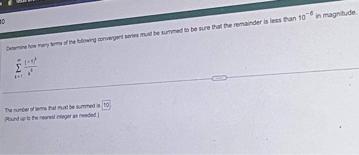 Solved Detarmine how mary tems of the following convergent | Chegg.com