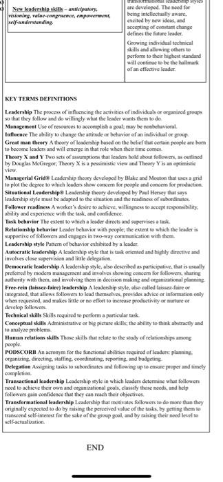 Solved read this management lecture and write up a one page | Chegg.com