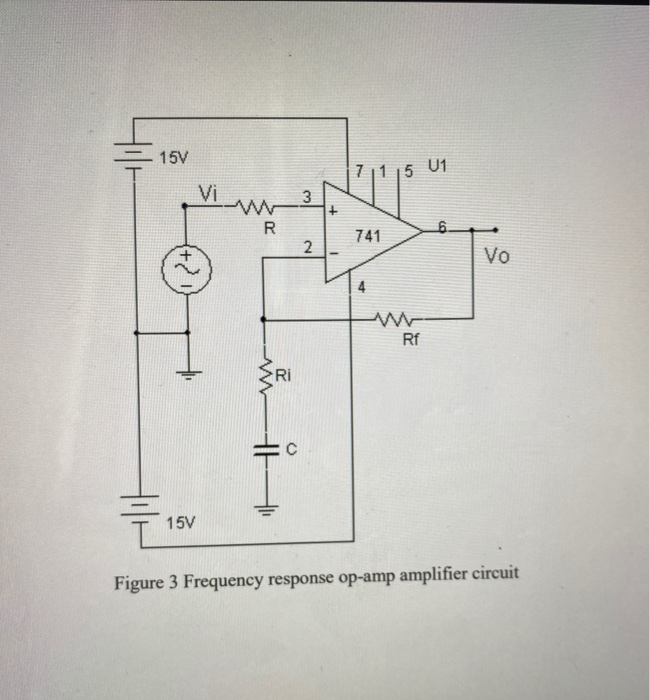 Solved 3. Frequency response Circuit in Figure 3 is a unity | Chegg.com