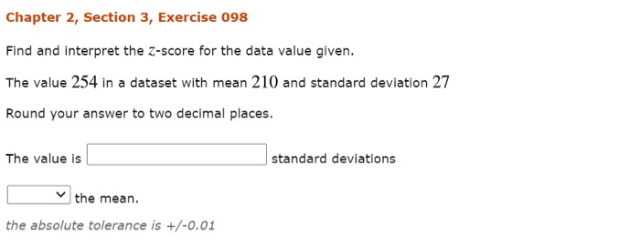 Solved Chapter 2, Section 3, Exercise 098 Find and interpret | Chegg.com