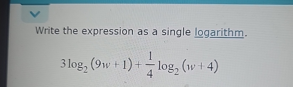 Solved Write the expression as a single | Chegg.com