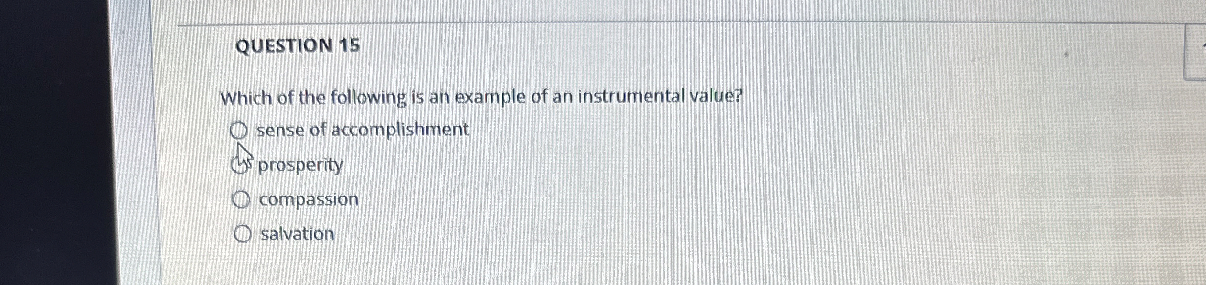 Solved QUESTION 15Which of the following is an example of an | Chegg.com