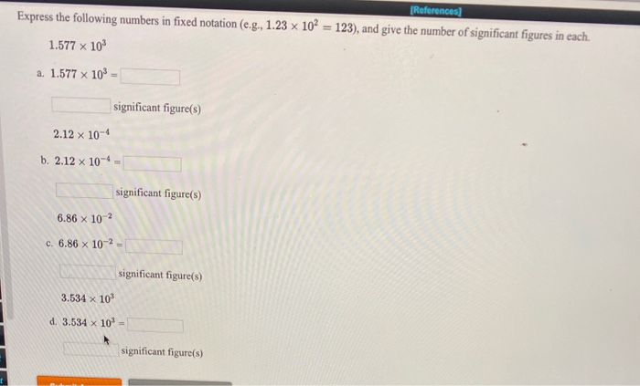 Solved [References Express the following numbers in fixed | Chegg.com
