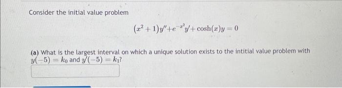 Solved Consider the initial value problem | Chegg.com