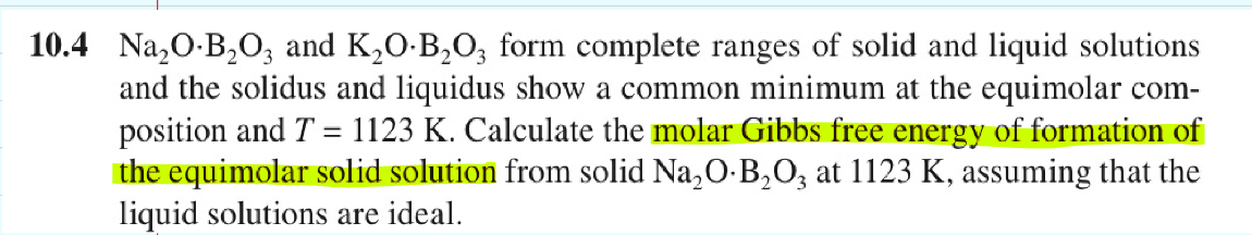 Solved 10.4 Na2O*B2O3 ﻿and K2O*B2O3 ﻿form complete ranges of | Chegg.com