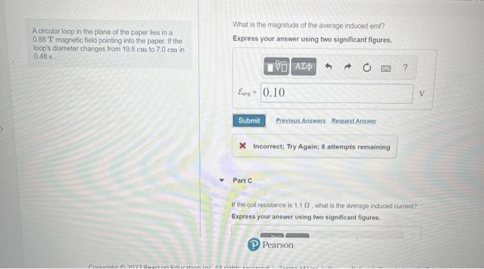 Solved A circular loop in the plane of the paper bes in a | Chegg.com