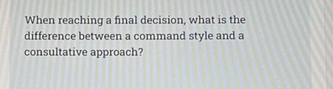 Solved Use a command style In some settings, a group may | Chegg.com