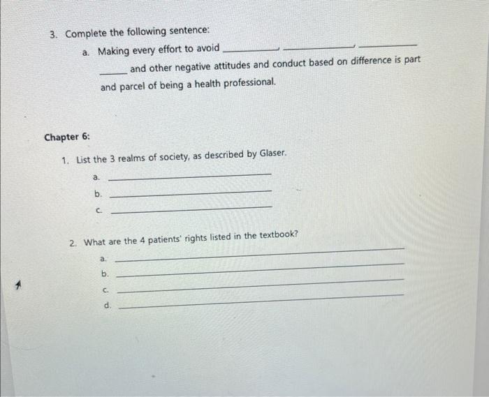 Section 2. Creating a Context of Respect, Chapters 4 | Chegg.com