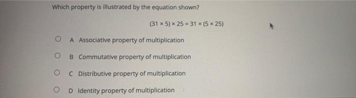 Solved Which property is illustrated by the equation shown? | Chegg.com