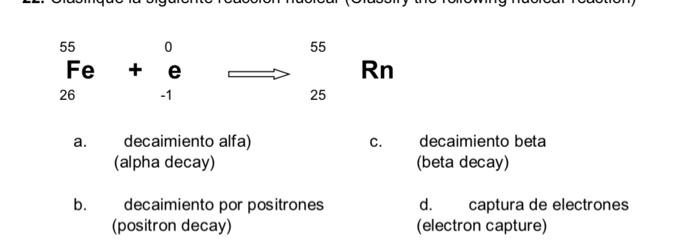 Solved a. decaimiento alfa) c. decaimiento beta (alpha | Chegg.com