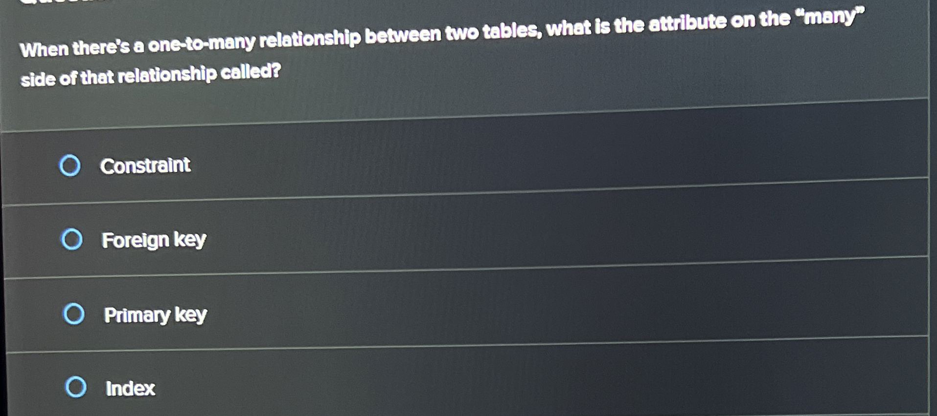 Solved When there's a onero-many relationship between two | Chegg.com