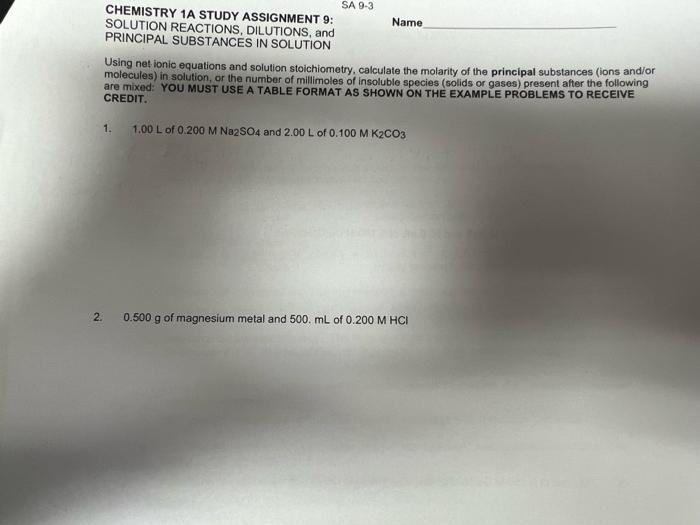 Solved Using net ionic equations and solution stoichiometry, | Chegg.com