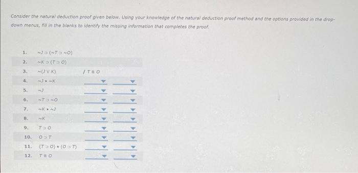 Consider the natural deduction proof given below. | Chegg.com