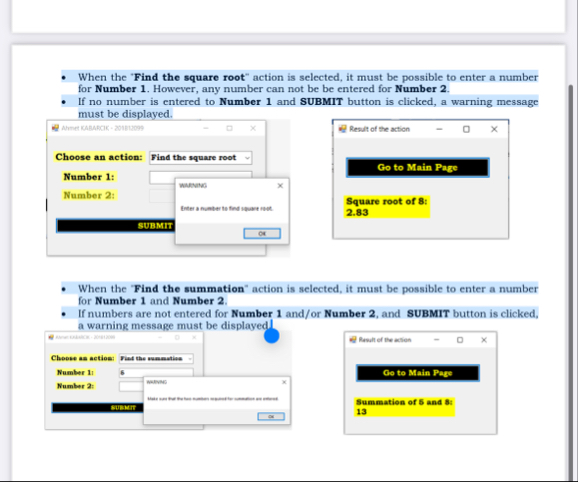 When the 'Find the square root" action is selected, | Chegg.com