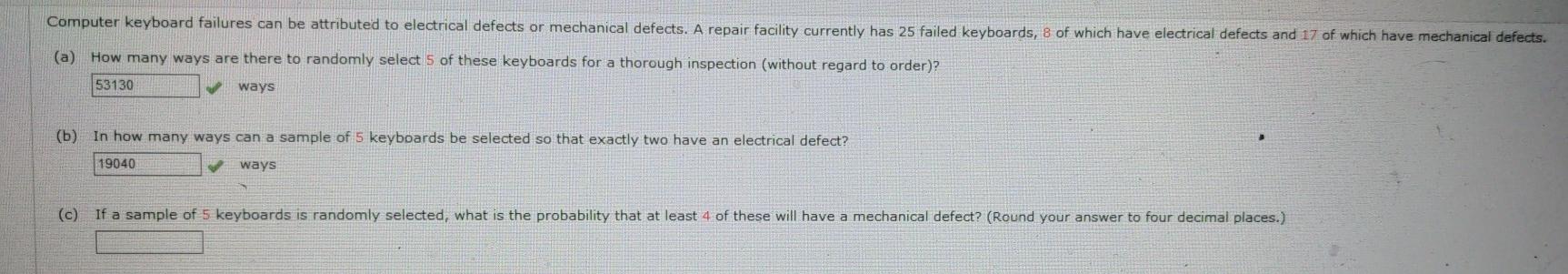 Solved Computer keyboard failures can be attributed to | Chegg.com
