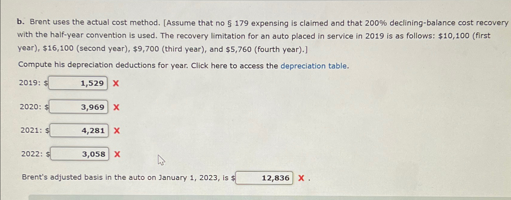 Solved b. ﻿Brent uses the actual cost method. [Assume that | Chegg.com